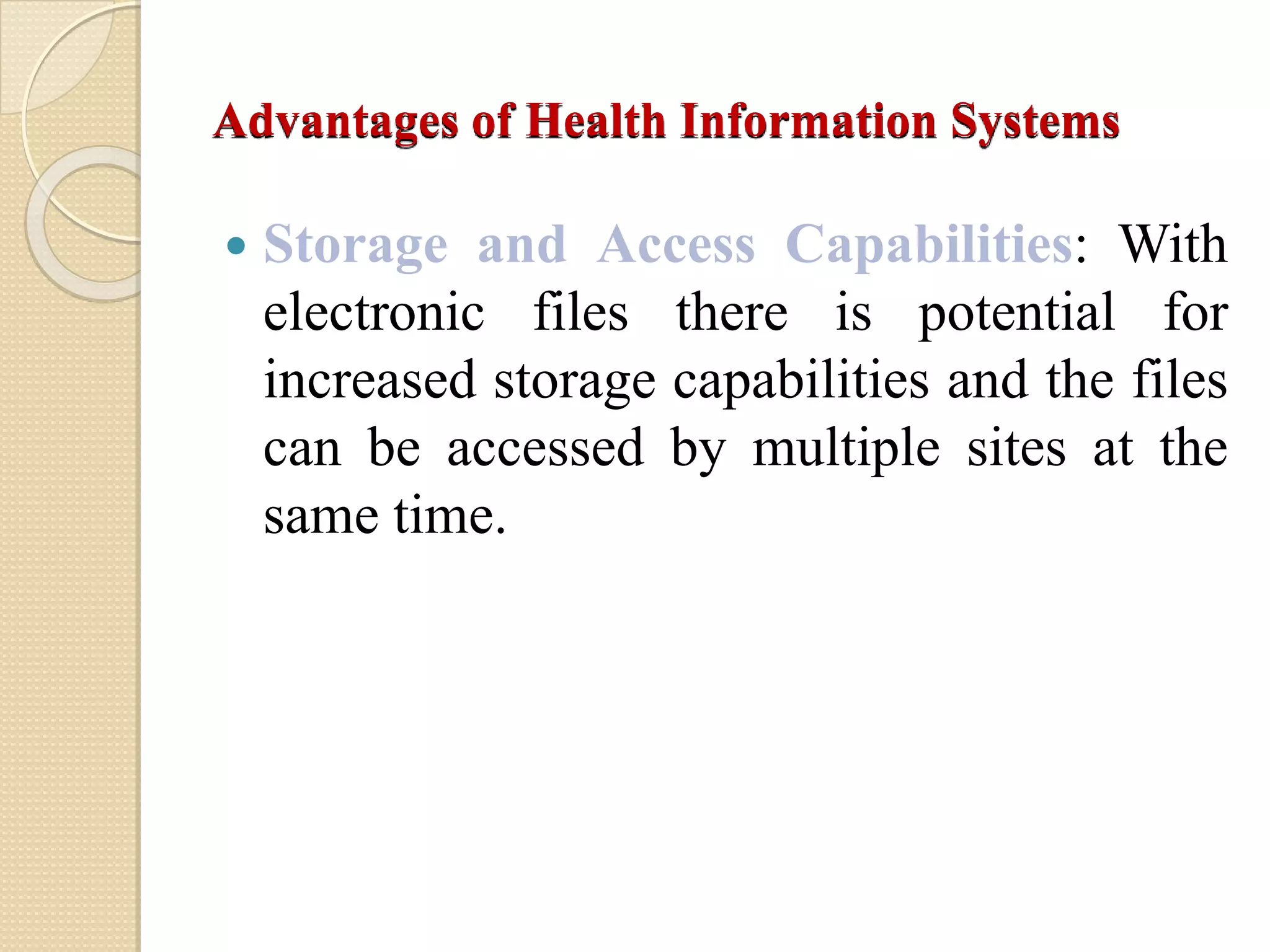 Health information systems (his) | PPTX