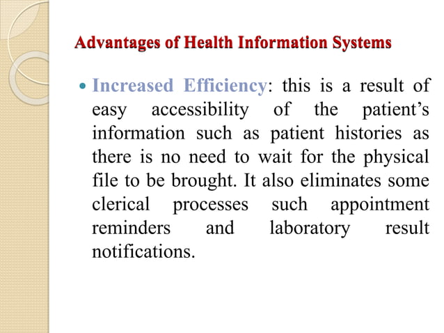 Health information systems (his) | PPTX | Technology & Computing
