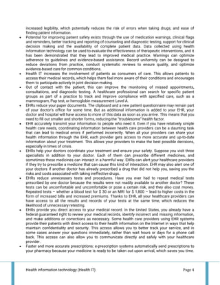 Health information technology (Health IT) | PDF