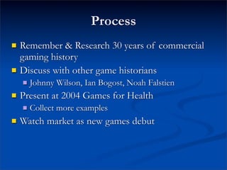 Health In Games II | PDF