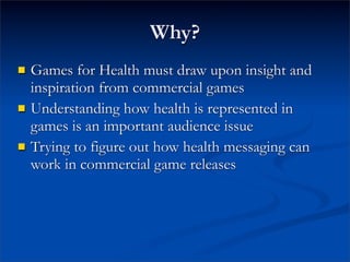 Health In Games II | PPT