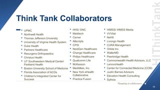 Health innovation think tank key takeaways | PPT