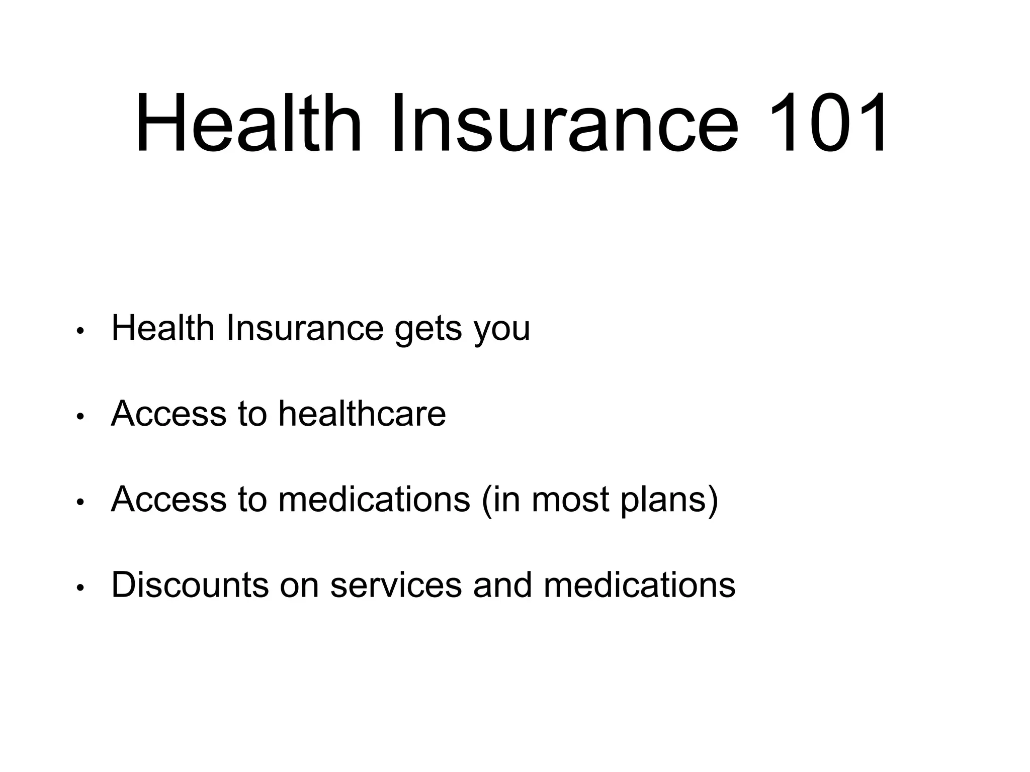 Health Insurance 101 | PPTX