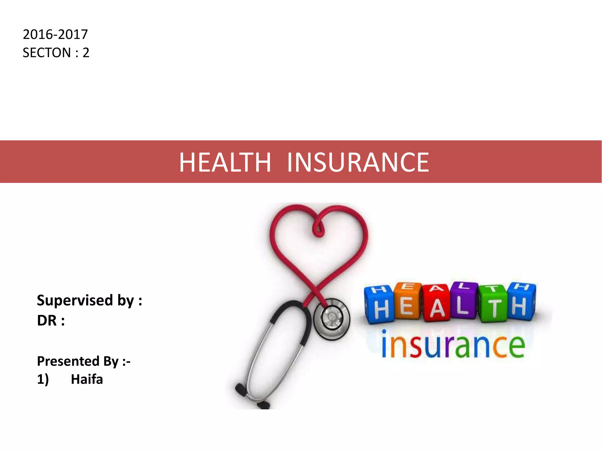 health INSURANCE | PPTX