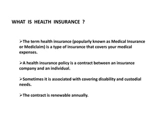 Health insurance | PPT