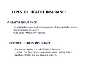 Health insurance | PPTX | Health Insurance | Insurance