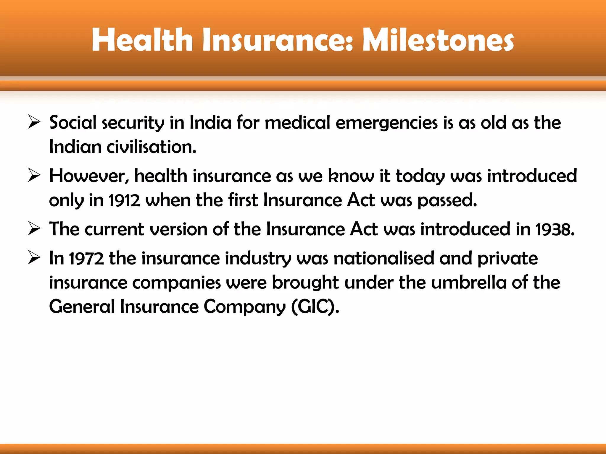 Health insurance in India- Dr Suraj Chawla | PPTX