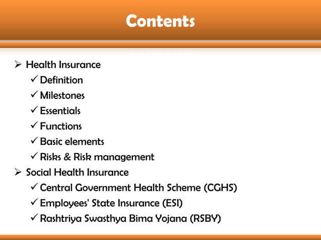 Health insurance in India- Dr Suraj Chawla | PPTX | Health Insurance ...