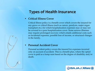 Health Insurance - An Overview | PPTX