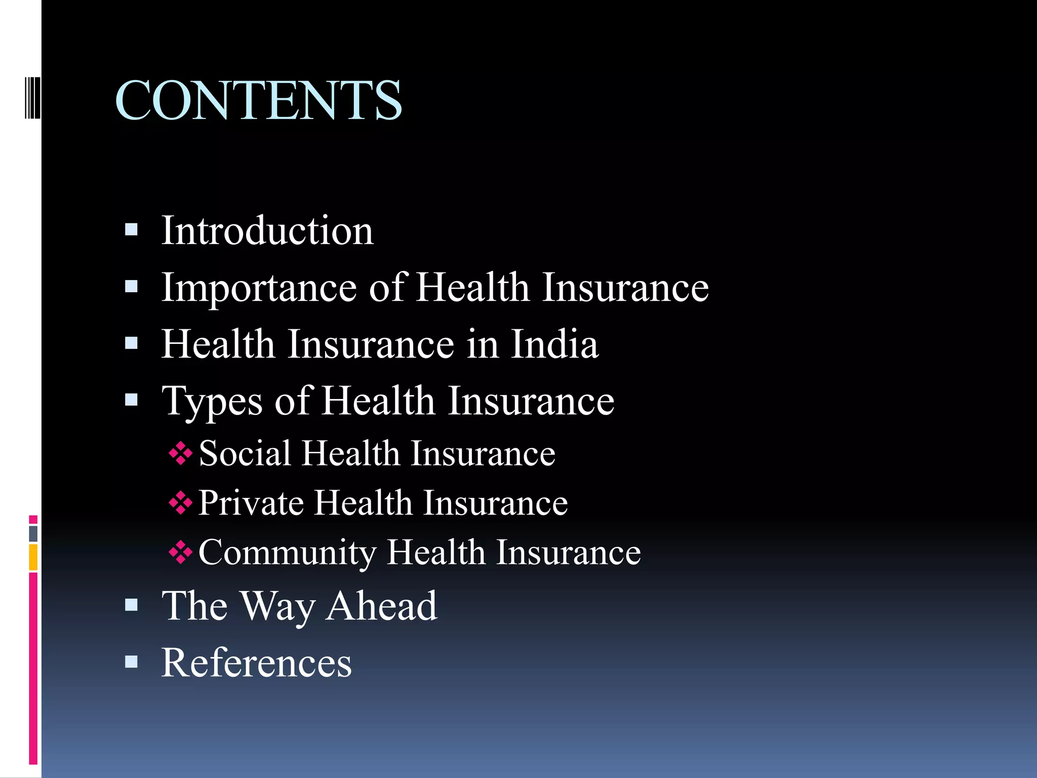 Health insurance | PPTX