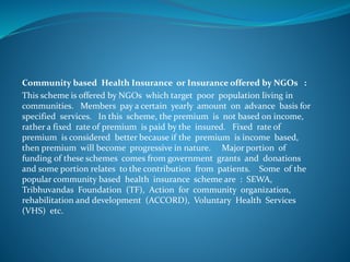 Health insurance | PPTX | Health Insurance | Insurance