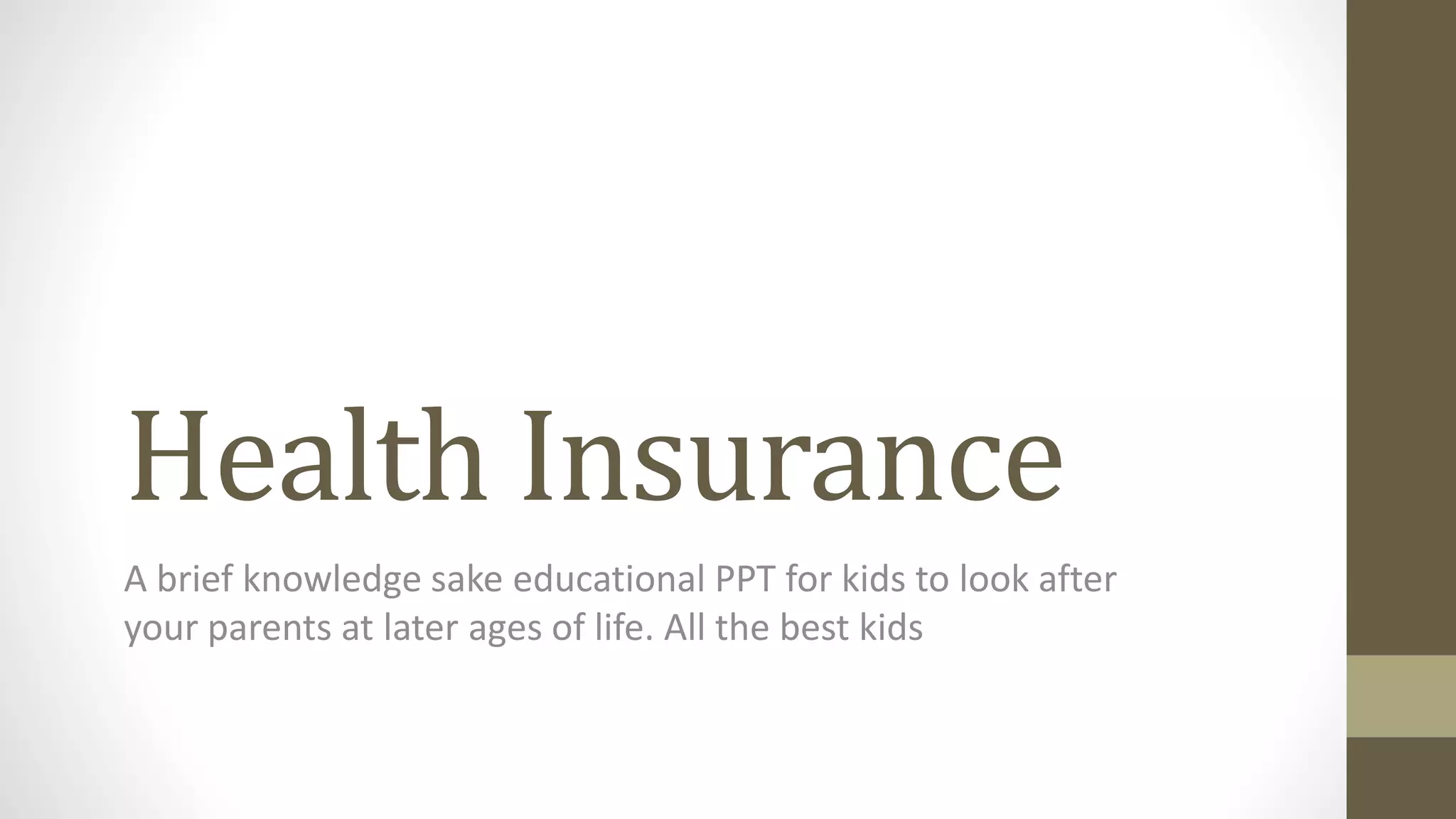 Health insurance | PPT