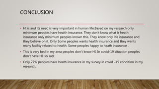 Health insurance and its need ppt | PPT