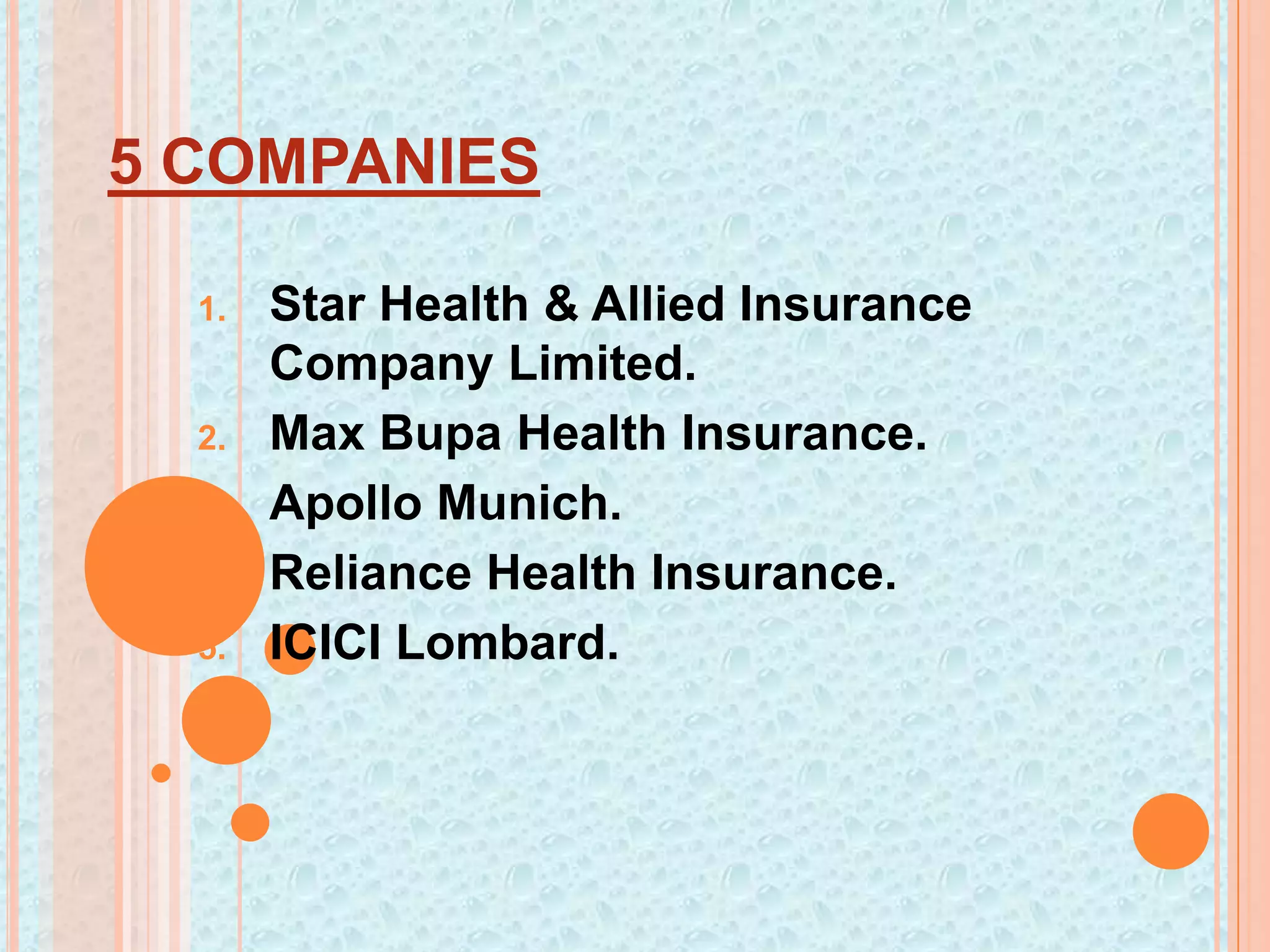 Health insurance ppt | PPTX | Health Insurance | Insurance