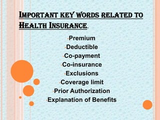 Health insurance ppt | PPTX | Health Insurance | Insurance