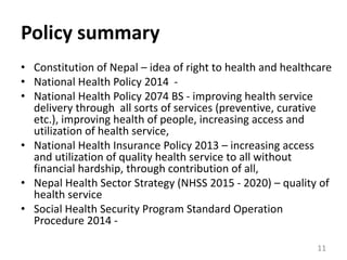 Health Insurance in Nepal | PPTX