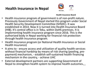 Health Insurance in Nepal | PPTX