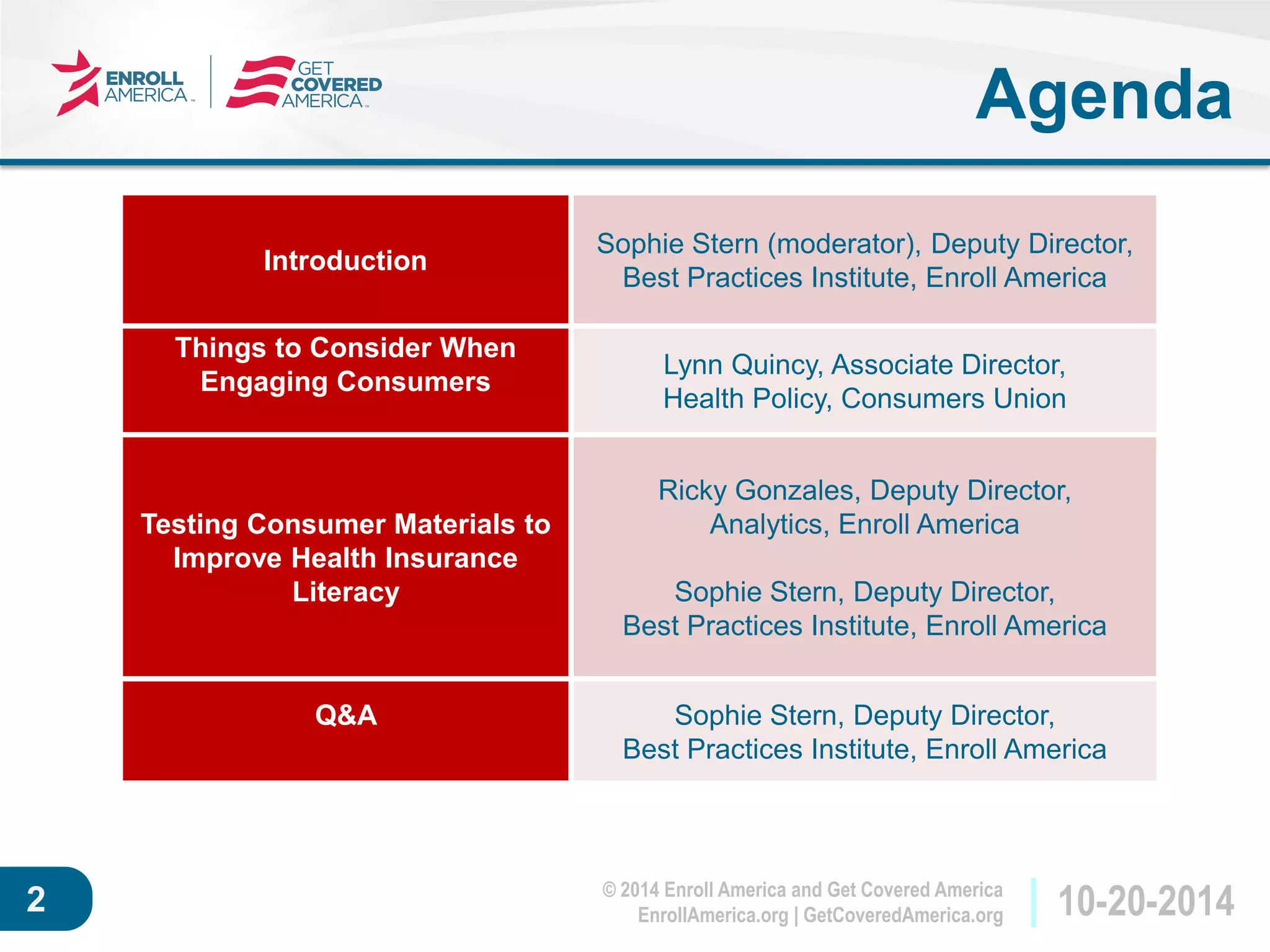 Health Insurance Literacy: Key Considerations for Stakeholders | PDF ...