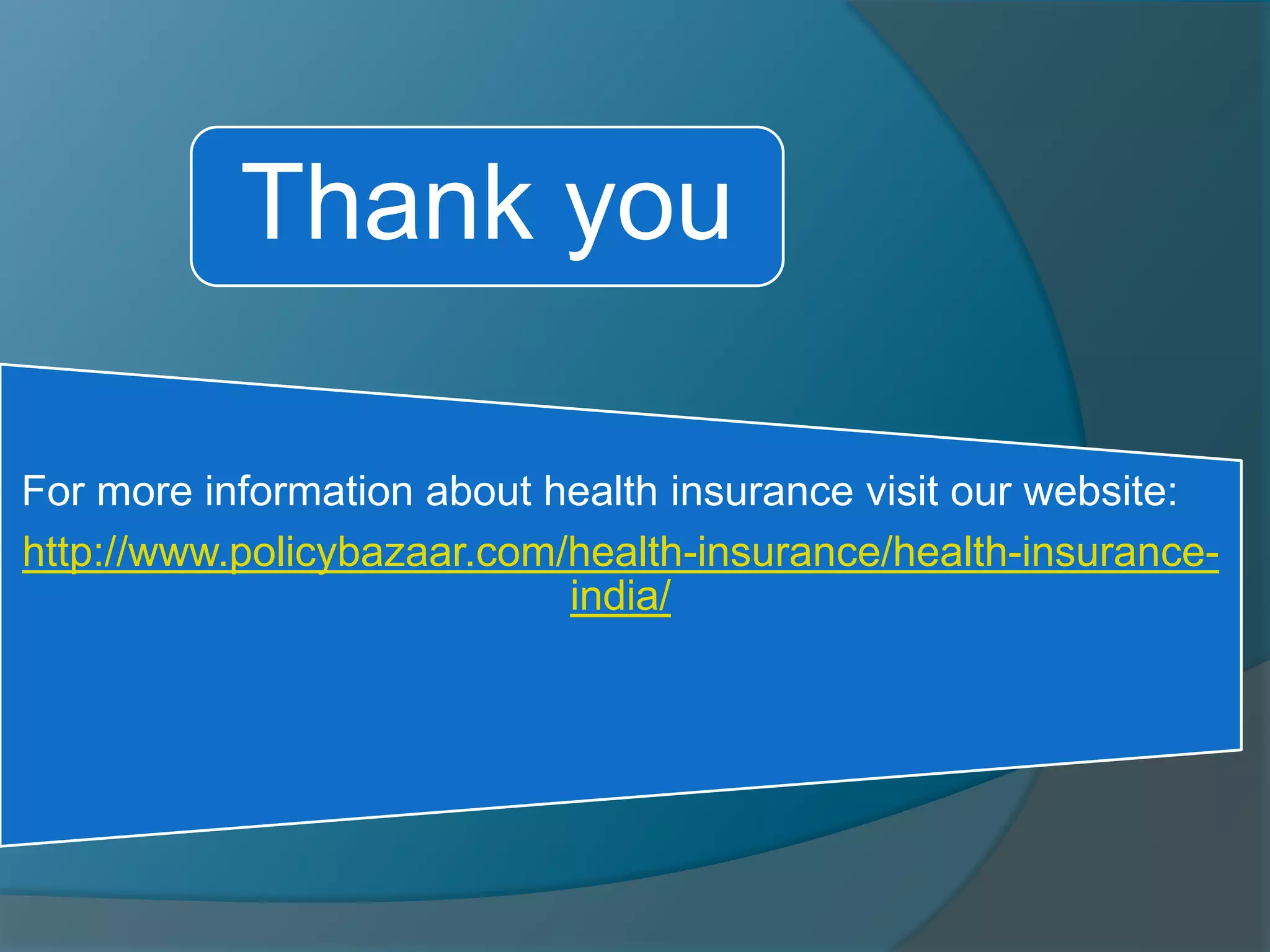 Types of Health Insurance in India | PPTX