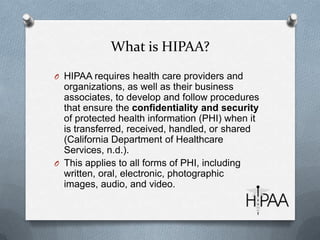 HIPAA Training | PPTX