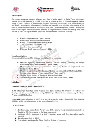 Health insurance scheme | PDF