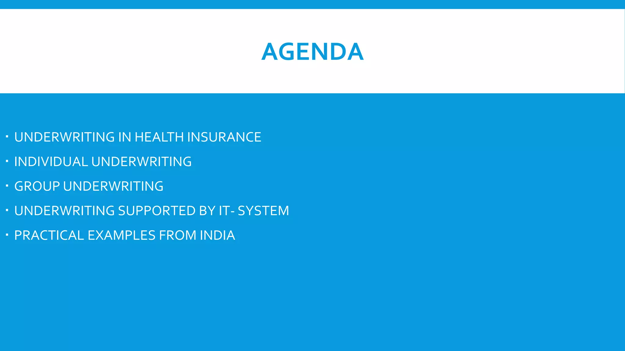 HEALTH INSURANCE UNDERWRITING | PPTX