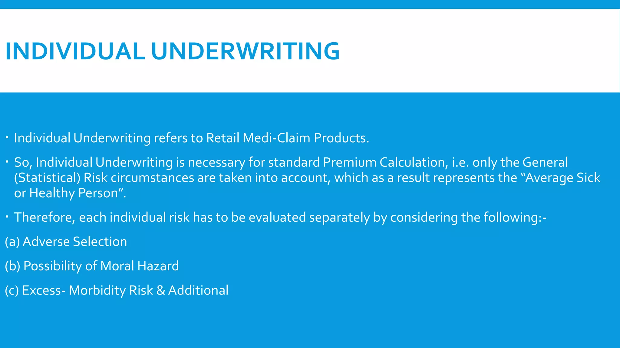 HEALTH INSURANCE UNDERWRITING | PPTX