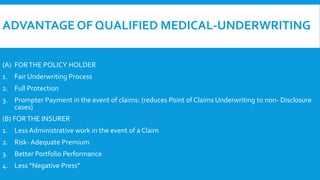 HEALTH INSURANCE UNDERWRITING | PPTX