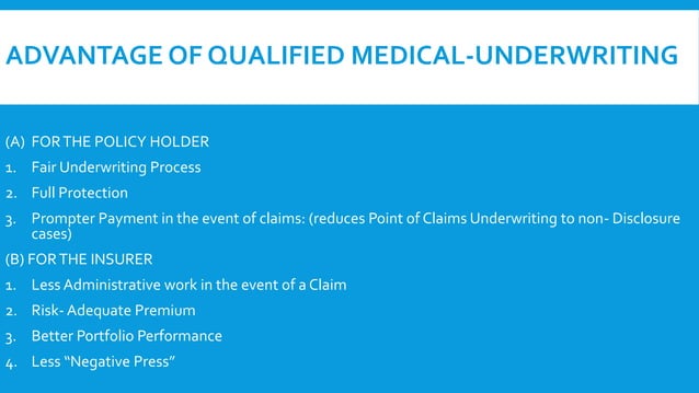 HEALTH INSURANCE UNDERWRITING | PPTX | Health Insurance | Insurance