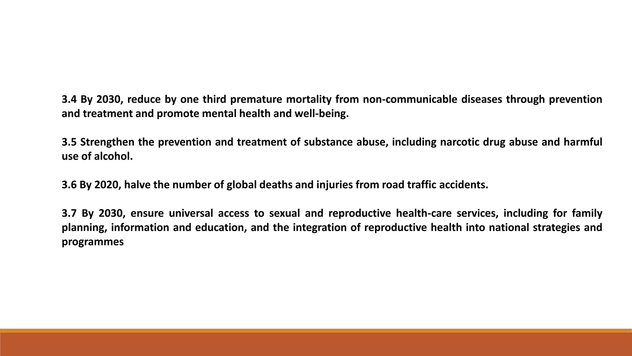 Health in sustainable development goals | PPTX
