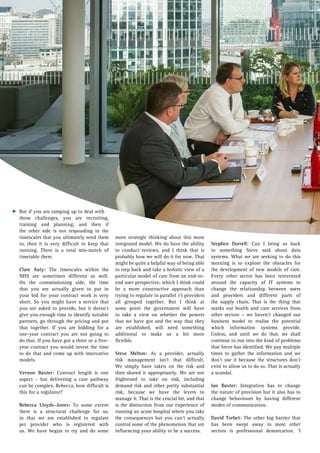 Health Investor roundtable - integrated care: crossing the divide… | PDF