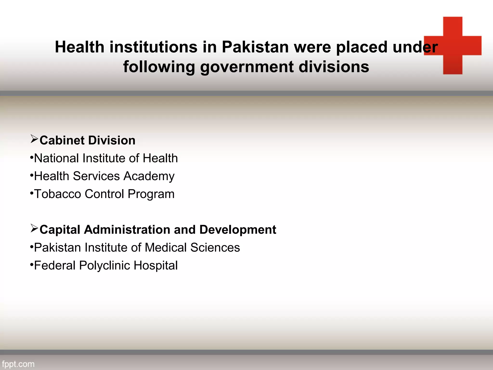 Health issue in Pakistan | PPT