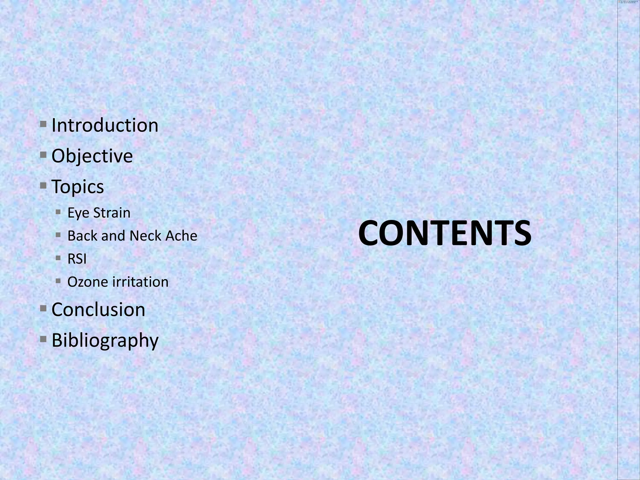 Health issues of ICT | PPTX
