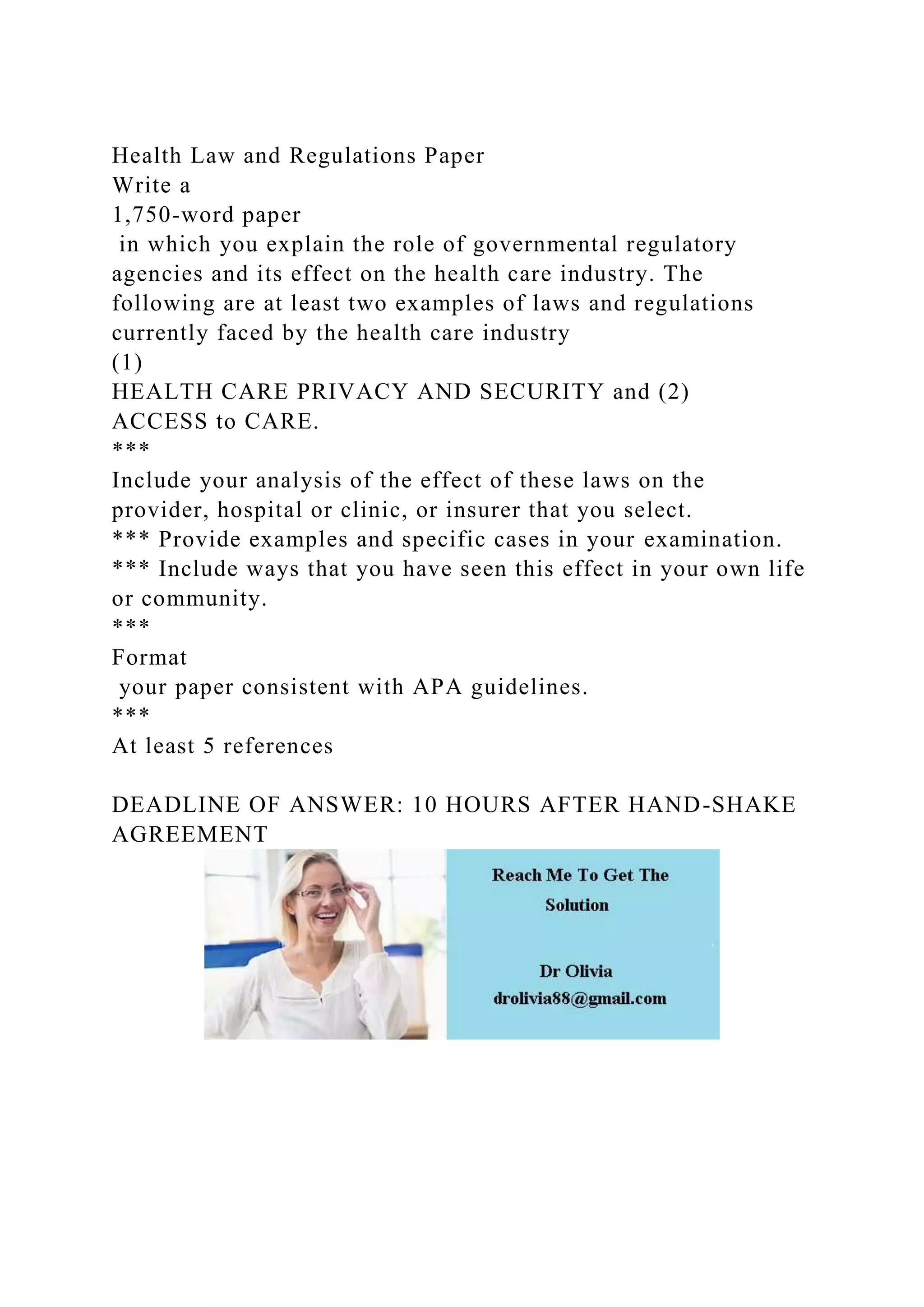 Health Law and Regulations PaperWrite a 1,750-word paper in wh.docx