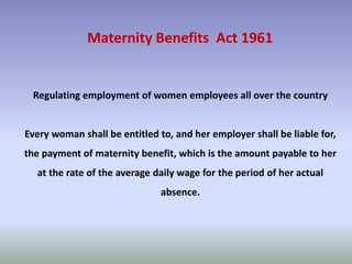 Maternity Benefits | PPT