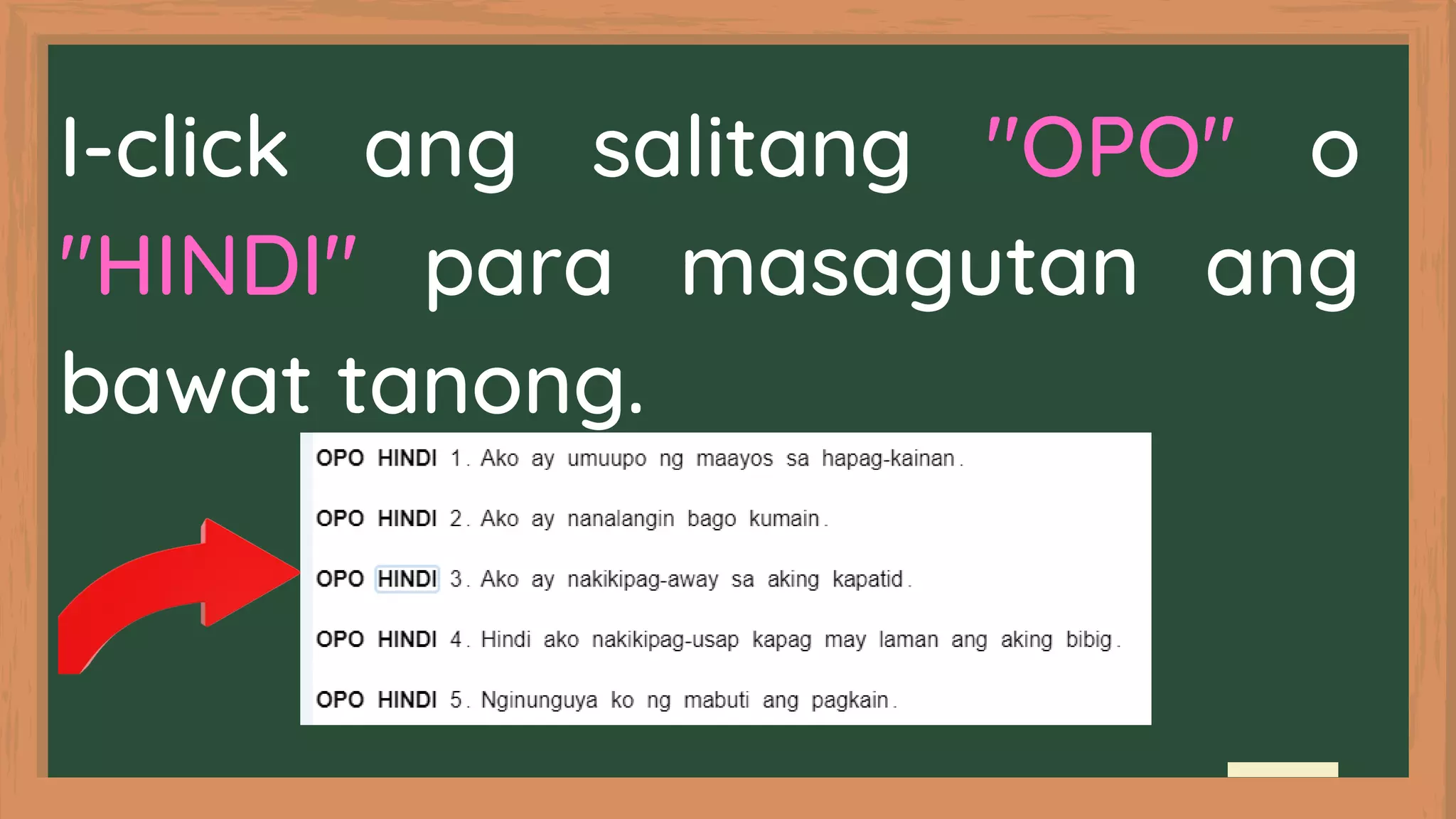 Health Learning Task1.1: Tuklasin Natin Instructions | PPT