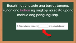 Health Learning Task2.1 Tuklasin Natin instructions (1) | PPT