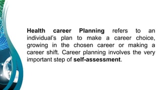 planning for a Health Career (health 10 4th quarter) | PPTX
