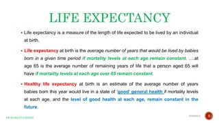 Health, life expectancy and cost of living | PPTX
