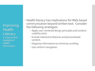 Health Literacy | PPTX