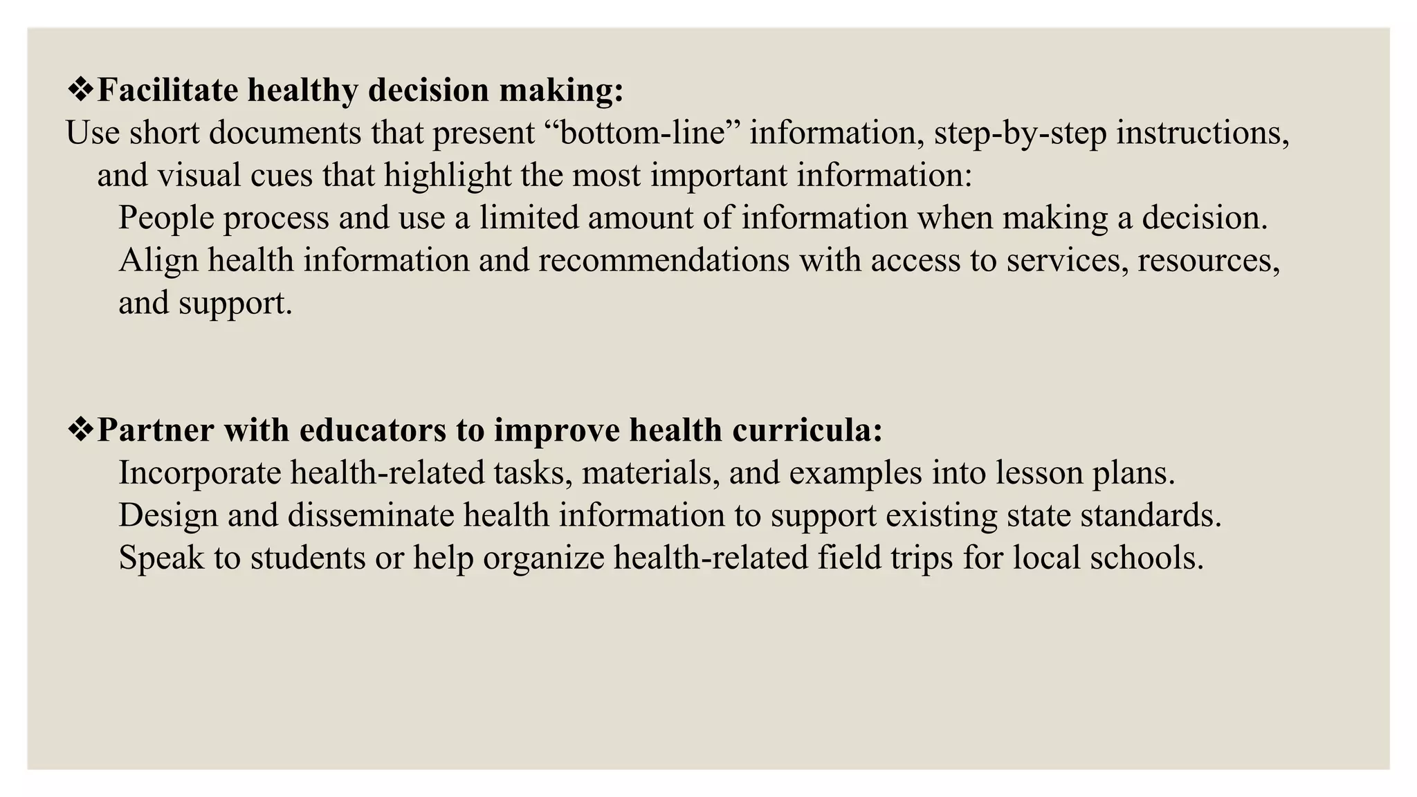 Health literacy | PPTX