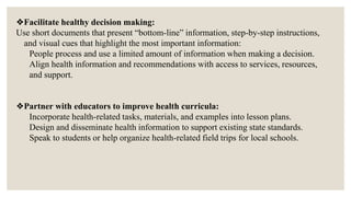 Health literacy | PPTX
