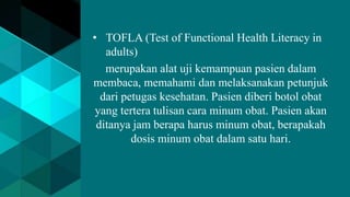 HEALTH LITERACY dalam dunia kesehatan .pptx