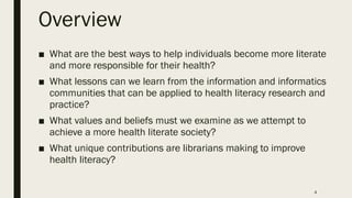 An informatics perspective on health literacy | PDF