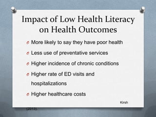 Health literacy p pt ds | PPTX