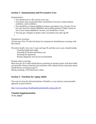 Health maintenance guidelines | PPTX