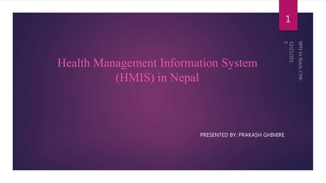 Health management information system | PPTX | Business | Business and ...