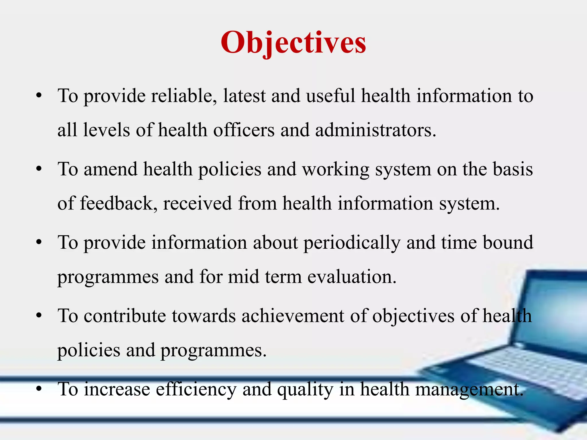 Health management information system | PPTX