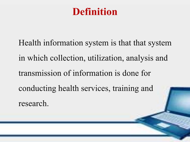 Health management information system | PPTX