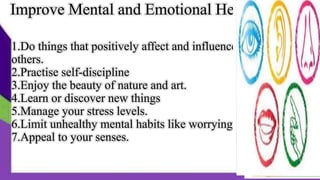 Promoting Good Mental and Emotional Health (MAPEH Grade 8) | PPTX
